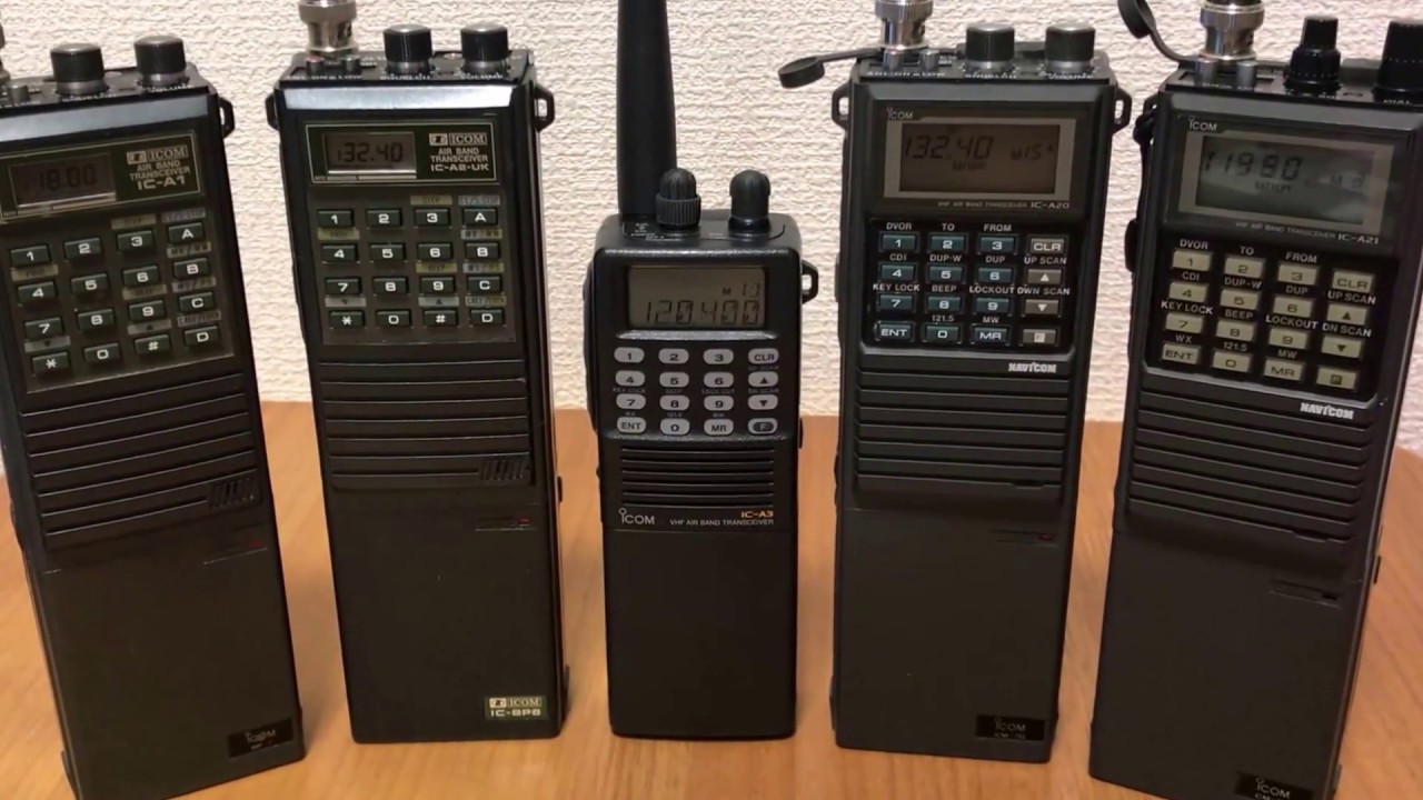 IC-A1, IC-A2-UK, IC-A3, IC-A20 and IC-A21, there are airband handheld ...