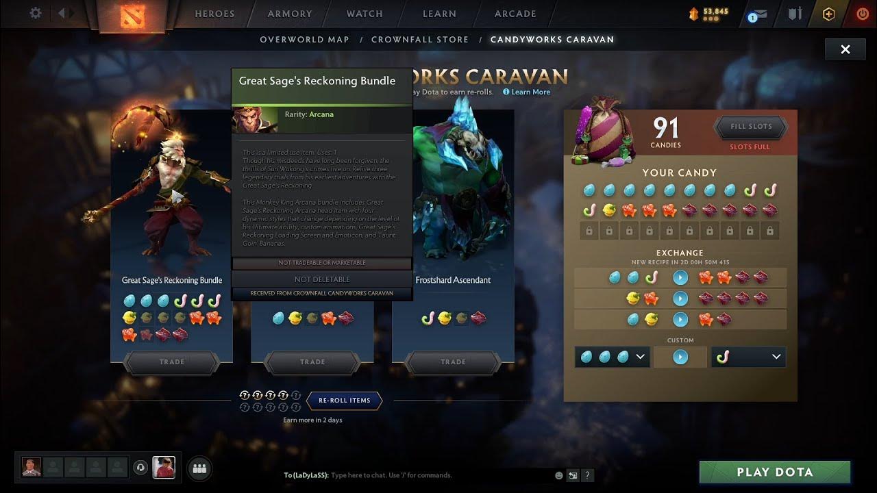 I got an Arcana in Candyworks Caravan in Dota 2 - YouTube