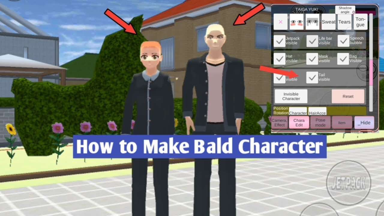 How To Make Hairless Head In Sakura Game | How To Make Bald Character ...