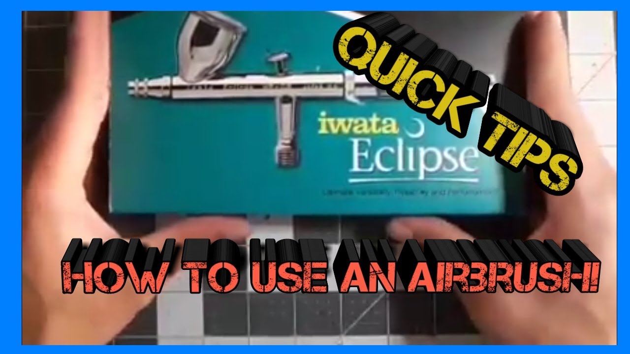How to use an airbrush (the basics) - YouTube