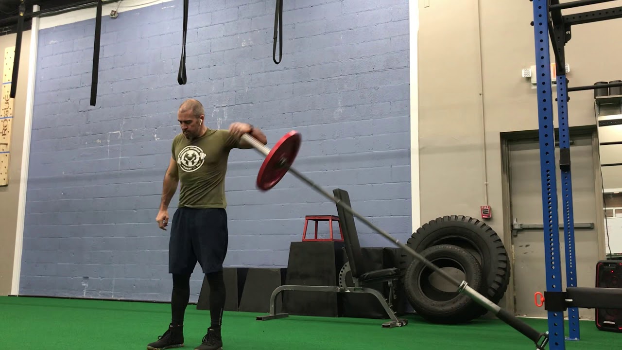 Landmine Clean High Pull - YouTube