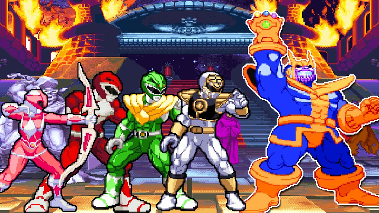 POWER RANGERS VS THANOS! EPIC BATTLE! - YouTube