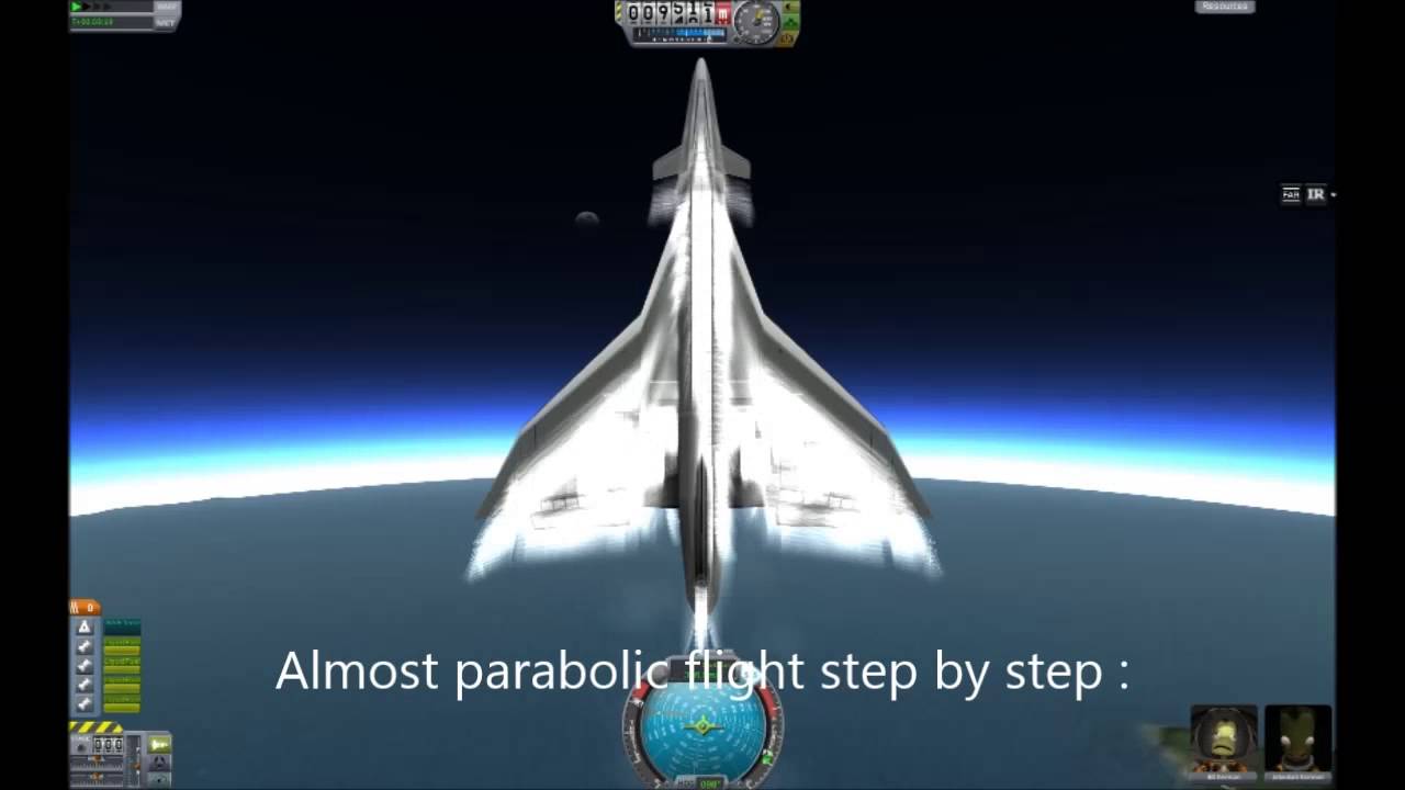 almost parabolic flight for micro gravity experience - YouTube