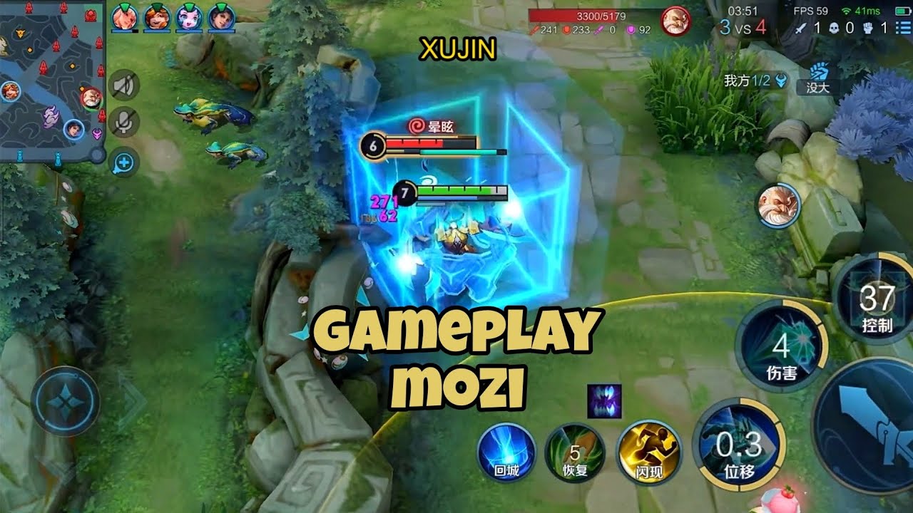 Gameplay Mozi Honor Of Kings China Server Skill Combo Tutorial Global Indonesia Solo Rank XUJIN ...