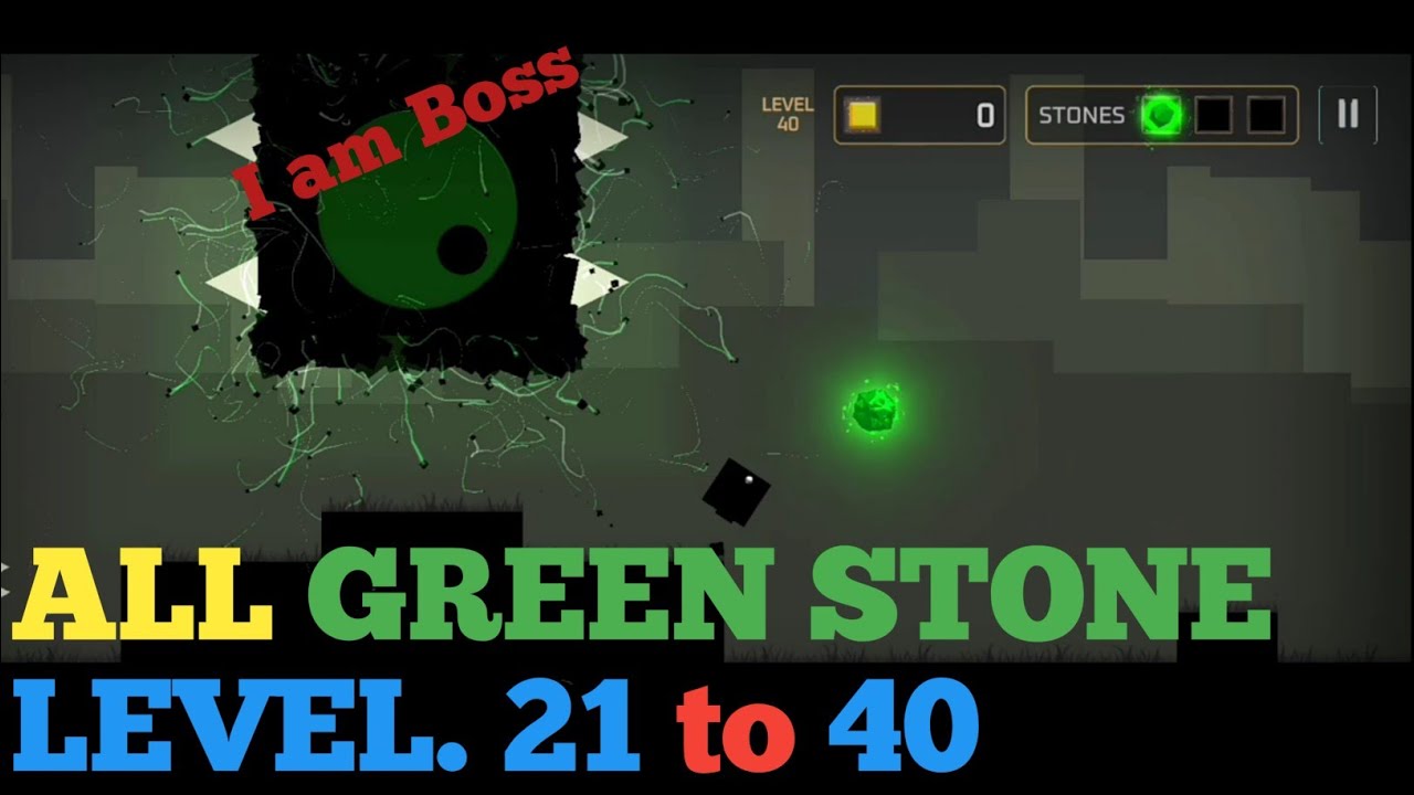 ALL GREEN STONE LEVEL. SQUBE ESCAPE from darkness level 21 to 40 - YouTube