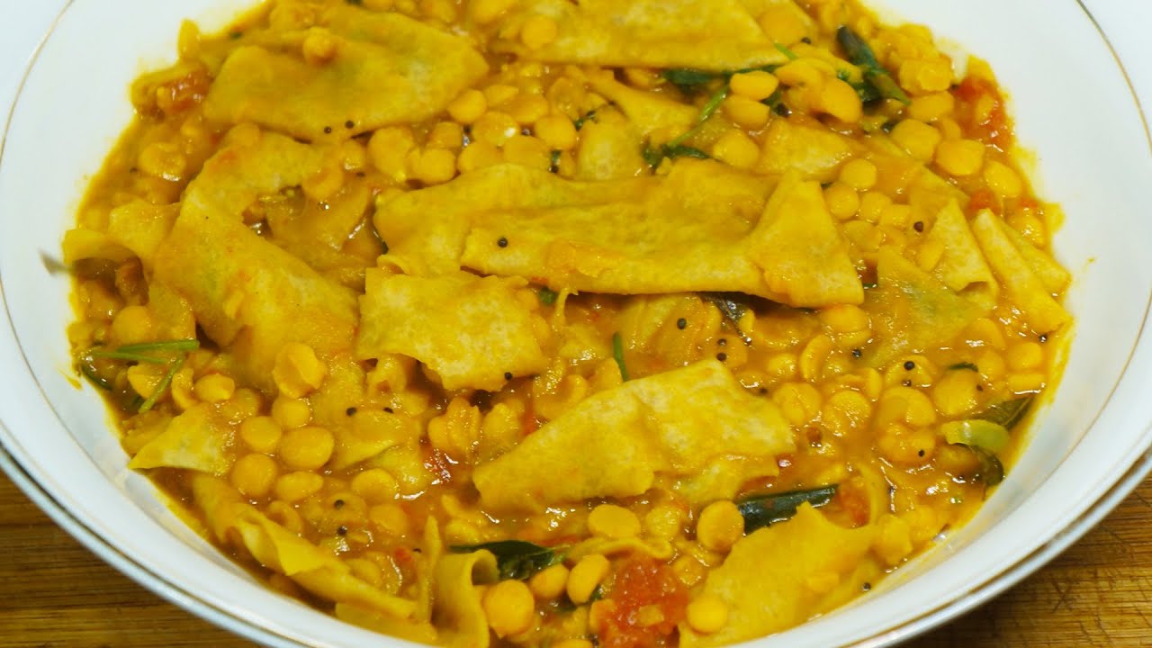 Appala Kootu Recipe - அப்பள கூட்டு செய்வது எப்படி - Simple side dish ...