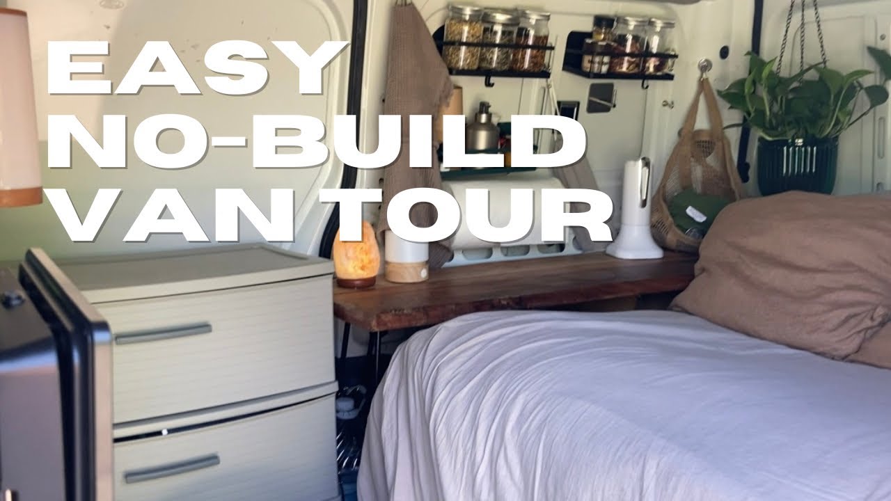 EASY No-Build Van Build Updates Tour | Ford Transit Connect | Living In ...