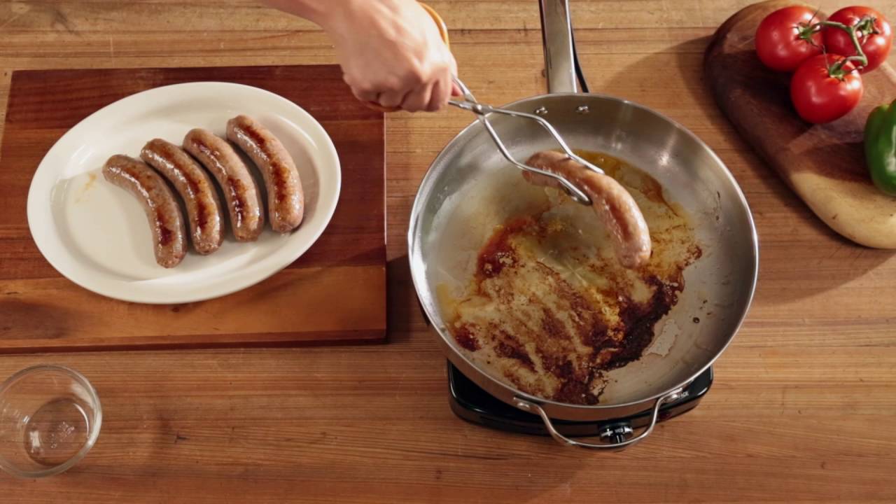 Cooking Sausage Indoors - YouTube