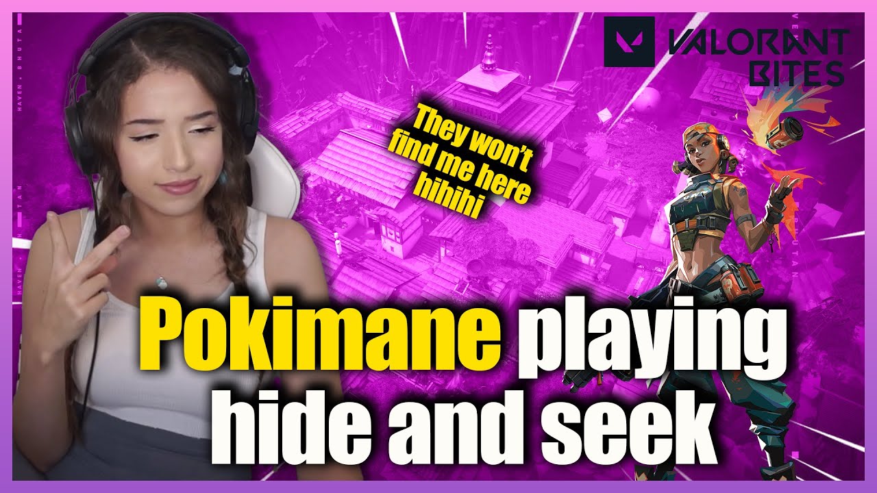 Pokimane and friends playing hide and seek on Valorant - Valorant VODs ...