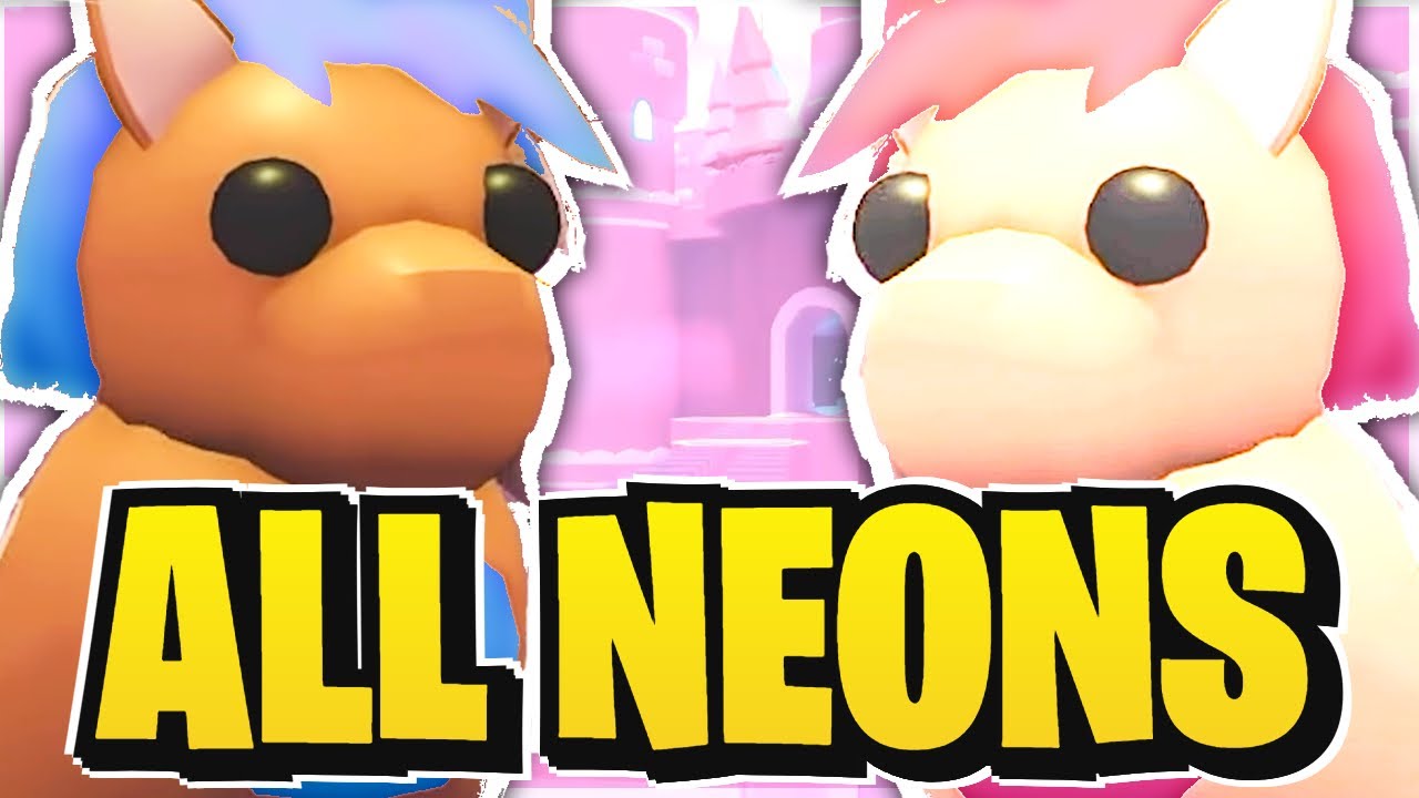 *ALL* New NEON PONY Pets In ADOPT ME! | Winter Update WEEK 2 - YouTube