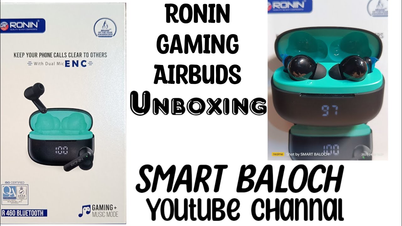 RONIN R-460 Unboxing and Review|Gaming Airbuds|Music+Gaming| - YouTube