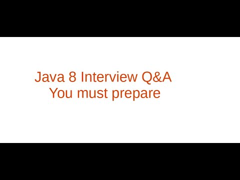 Java 8 Interview Q&A must prepare for Java interview - YouTube