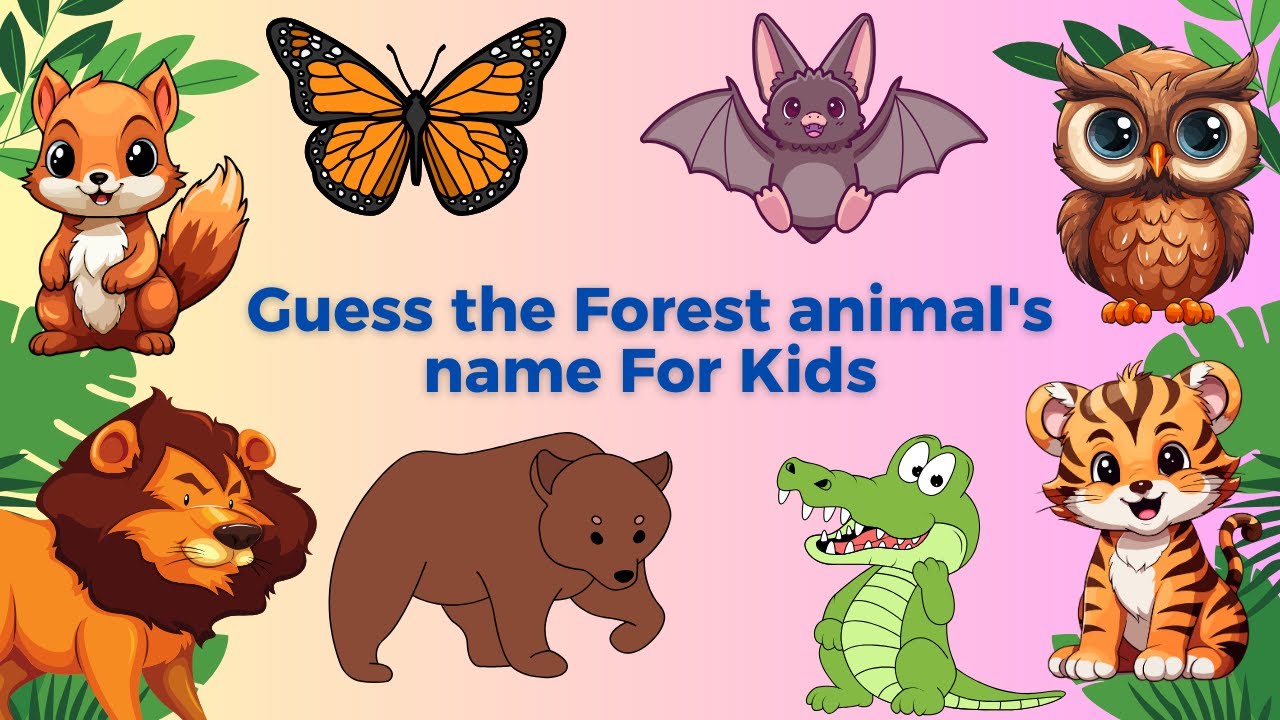 Guess the Forest animal's name For Kids | educational video | #forest # ...