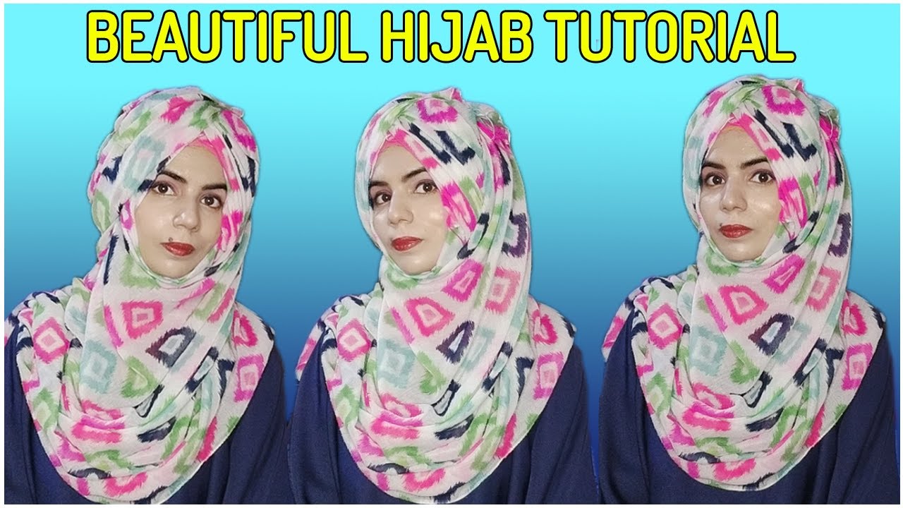 Beautiful Hijab Tutorial ♚ Tutorial Hijab 2021 : Pakistani Hijab Styles ...