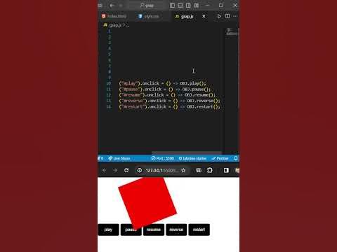 How to pause, resume, reverse and restart any animation??? #html #htmlcss #javascript #webdesign ...