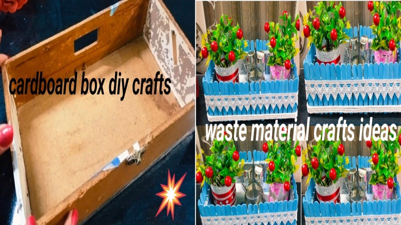 What I made from Cardboard Box!! Empty Cardboard Box DIY!!Cardboard ...