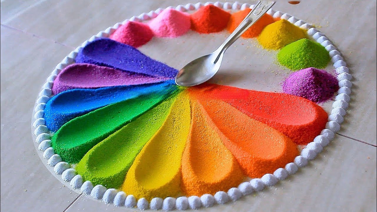 Shubh Aangan Rangoli ¦ Rangoli By Keerthi ¦ Rangoli Competition ¦ New ...