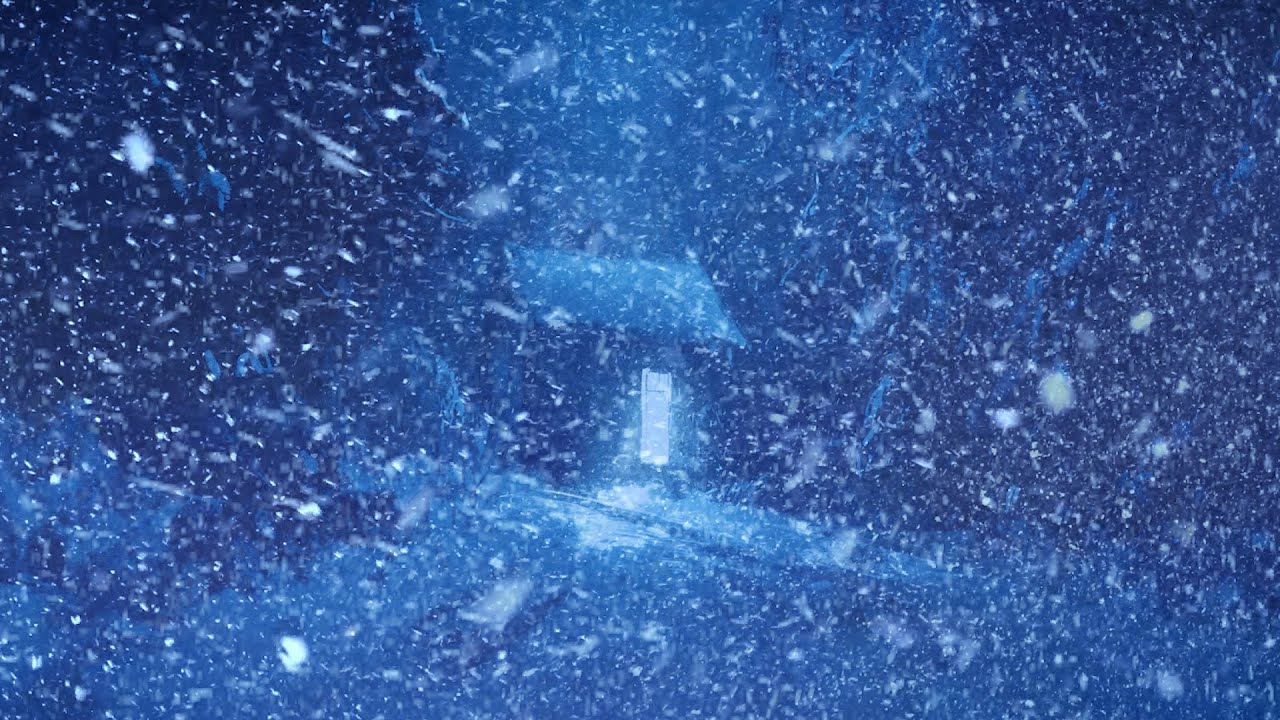 Freezing Breeze Sounds & Frosty Mountain Wind Sounds | Heavy Snowstorm ...