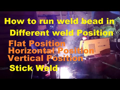 WELDING TECHNIQUE/Pattern//How Run Weld Bead in Different Weld Position ...