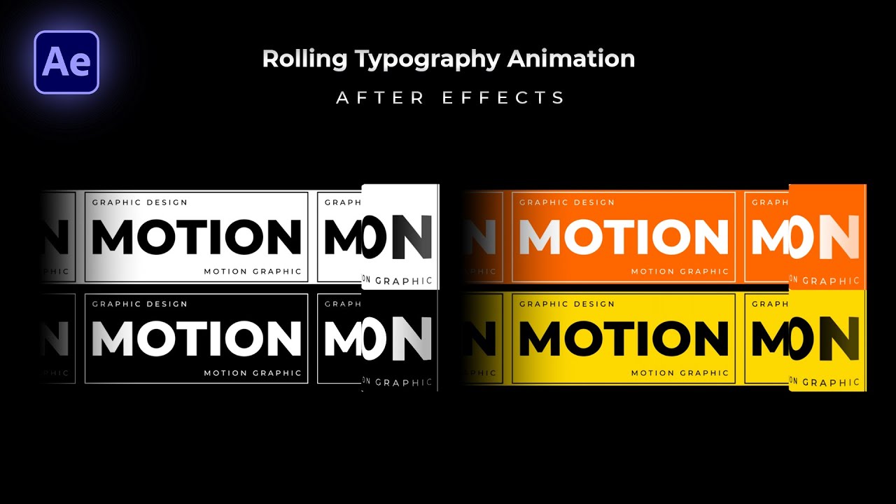 After Effects Tutorial: Rolling Typography Animation in After Effects ...