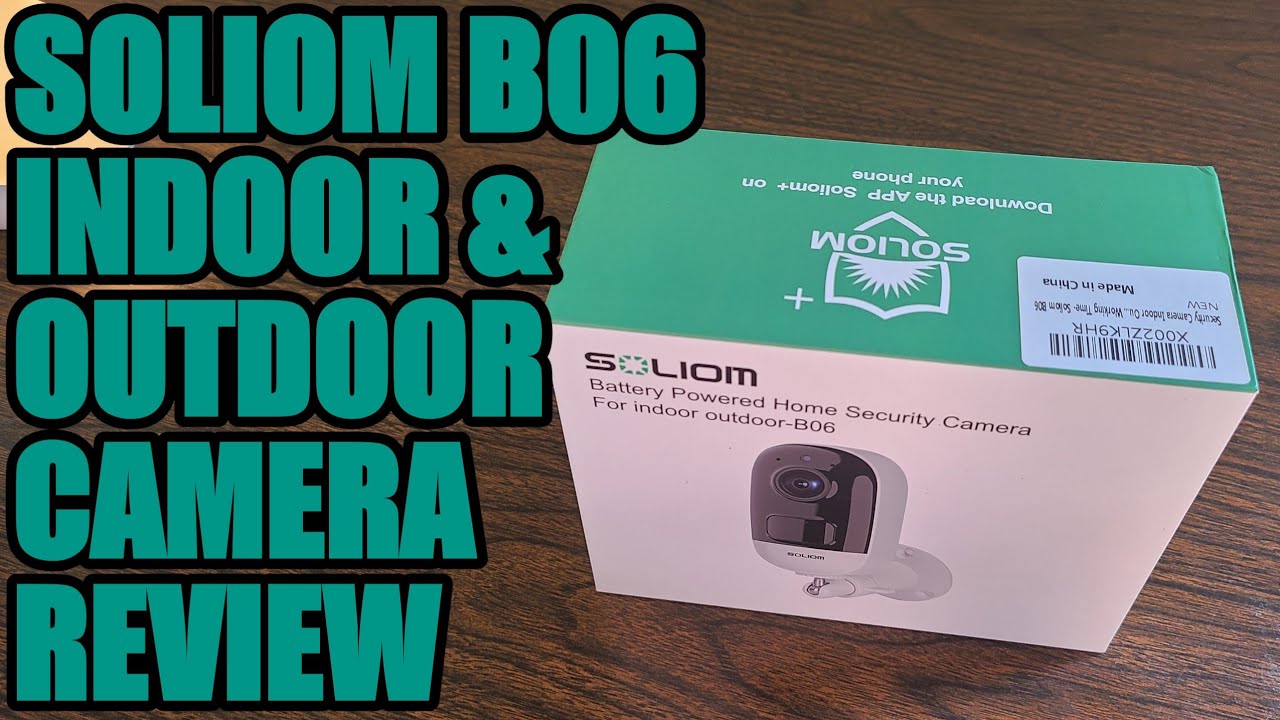 SOLIOM B06 OUTDOOR & INDOOR SECURITY CAMERA REVIEW - YouTube