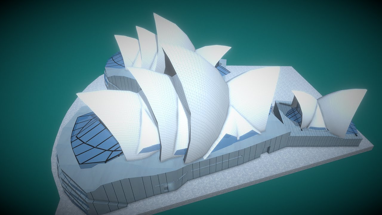 3D Model - Sydney Opera House - Downloadable - YouTube