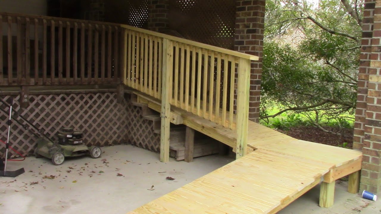 372 Deck Ramp Railing - YouTube