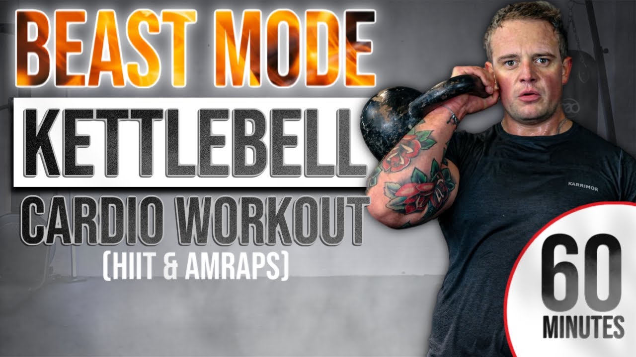 60 Min🔥BEAST MODE🔥KETTLEBELL WORKOUT | Full Body HIIT + AMRAPS - YouTube