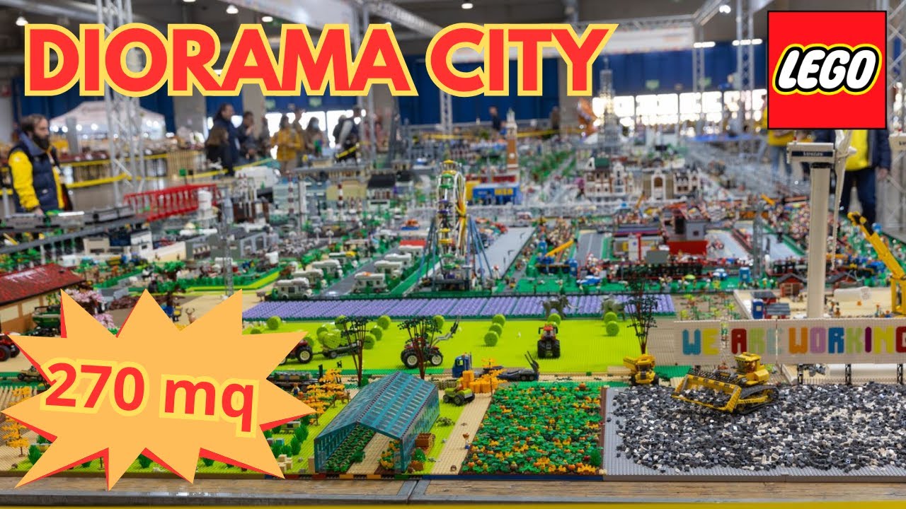 DIORAMA CITY LEGO 270 MQ. CREMONA & BRICKS 2024 VERY BIG LEGO CITY ...