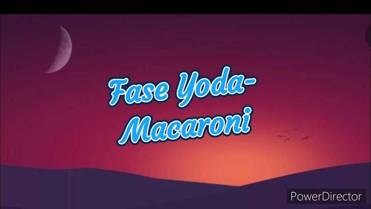 Fase Yoda-Macaroni-lyrics - YouTube Music