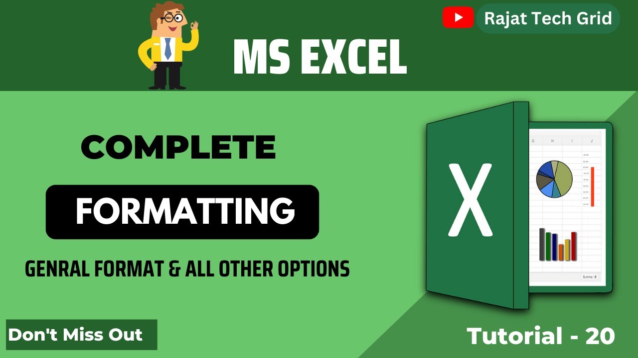 Complete Formatting In MS Excel General Format All Other Options Complete Formatting In MS Excel General Format All Other Options