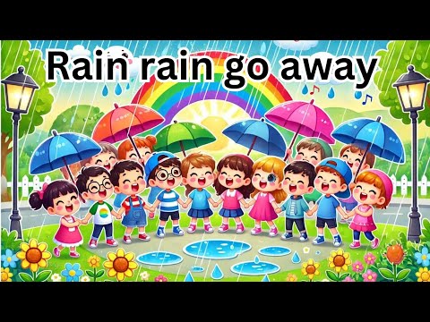 Rain rain go away 🎶 | Nursery rhymes for kids | learning cartoon video ...