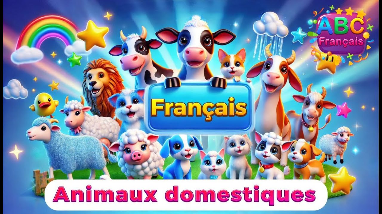 Les animaux domestiques pour enfants – Domestic animals for kids - YouTube