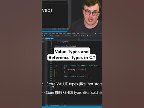 Value Vs Reference Types in C#coding #dotnet #tech #programming #coding - YouTube