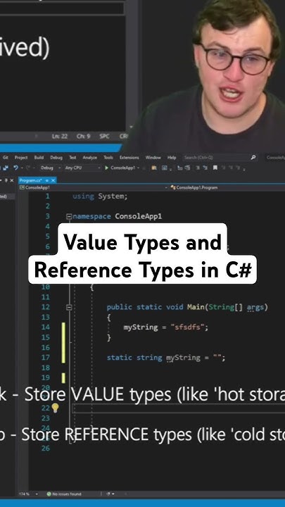 Value Vs Reference Types in C#coding #dotnet #tech #programming #coding - YouTube