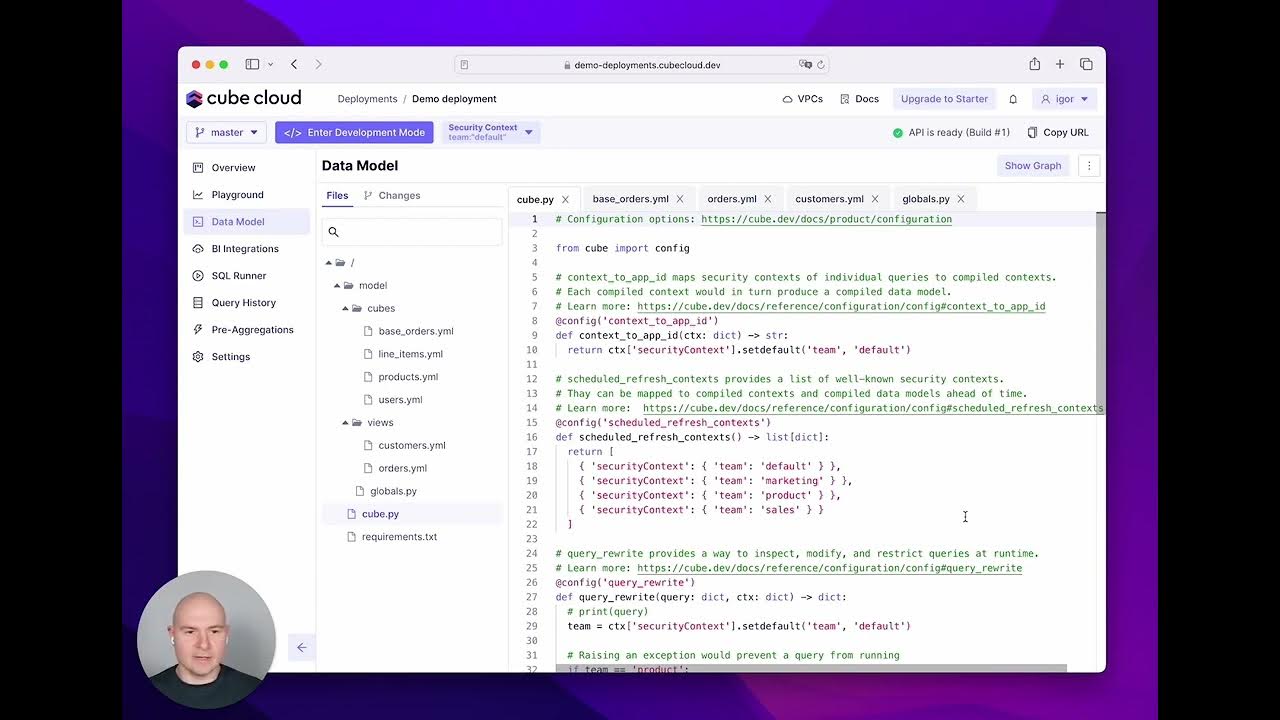 Demo deployments in Cube Cloud - YouTube