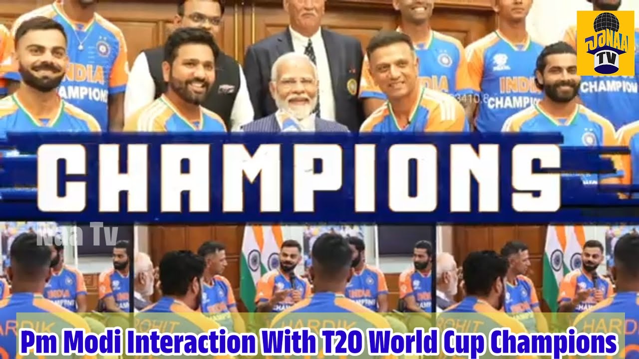PM MODI WITH T20 CHAMPIONS - YouTube