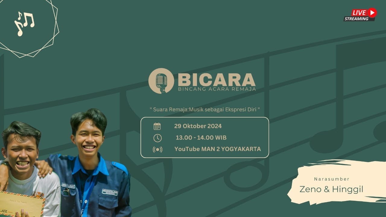 Live Talkshow "BICARA" BINCANG ACARA REMAJA MAN 2 YOGYAKARTA - YouTube