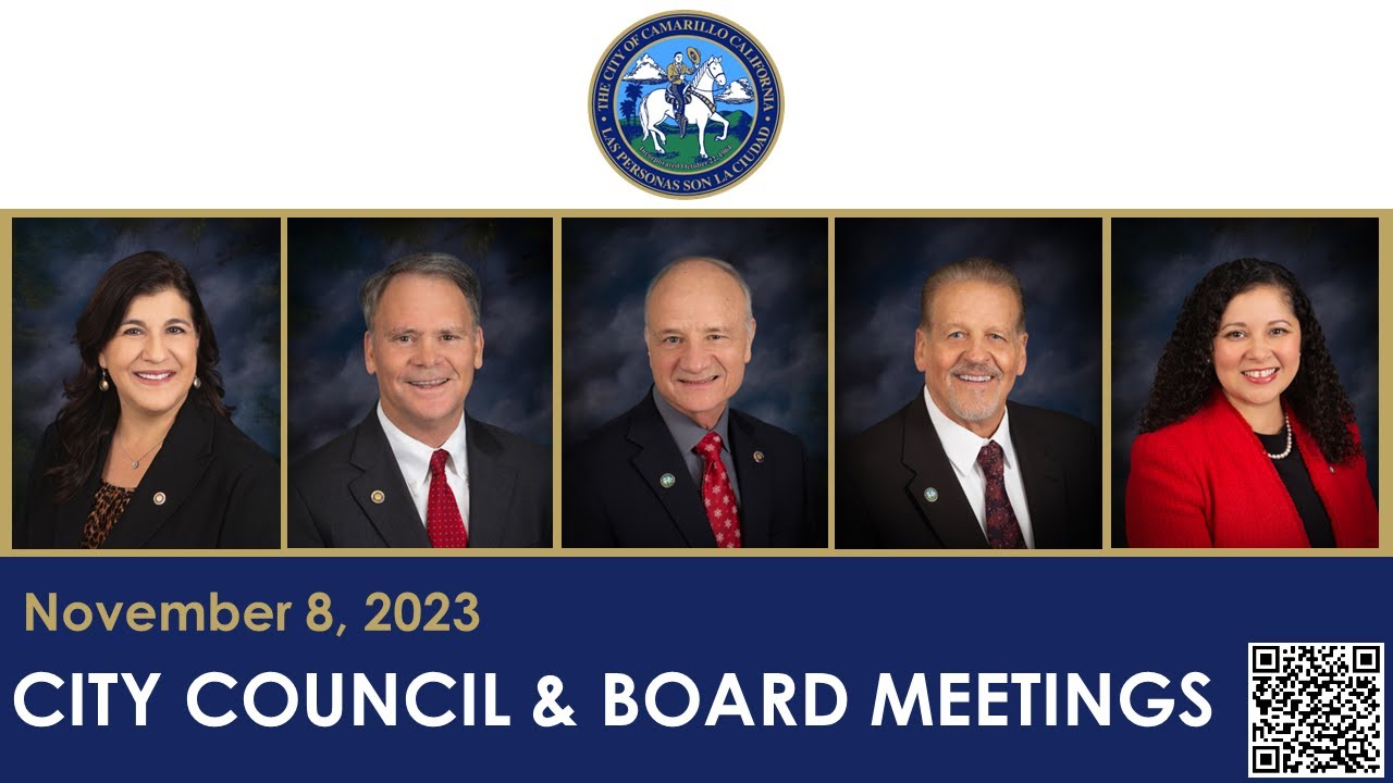 Camarillo City Council Regular Meeting - November 8, 2023 - YouTube