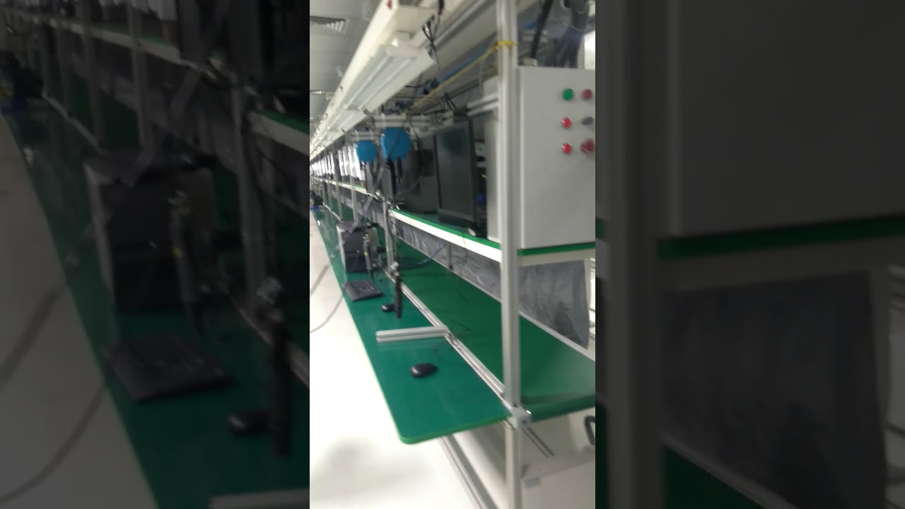 Orange Conveyor Systems - Mobile Assembly Line Conveyors - YouTube