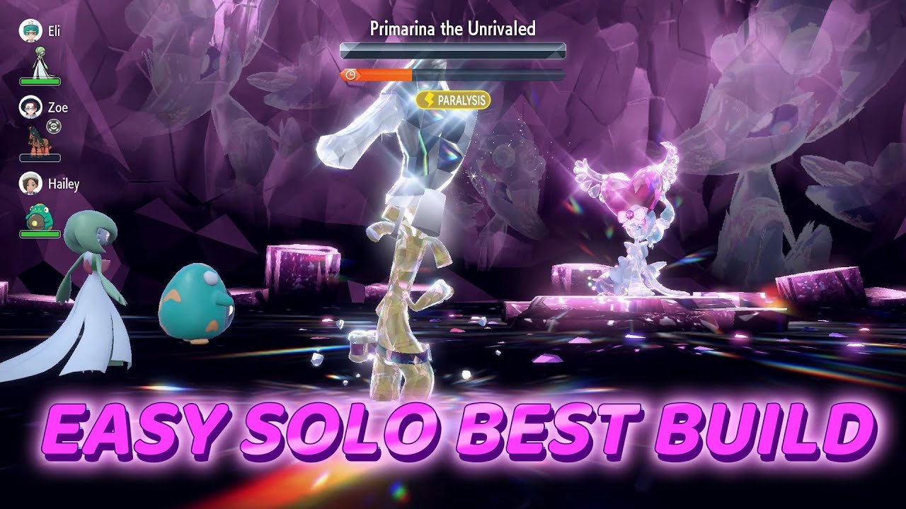 Best Build to Easily Solo 7 Star Primarina Pokemon Scarlet & Violet ...