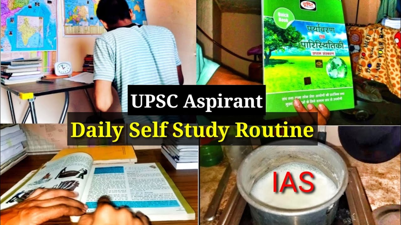 Daily Self Study Routine || A day in the life of UPSC Aspirant # ...
