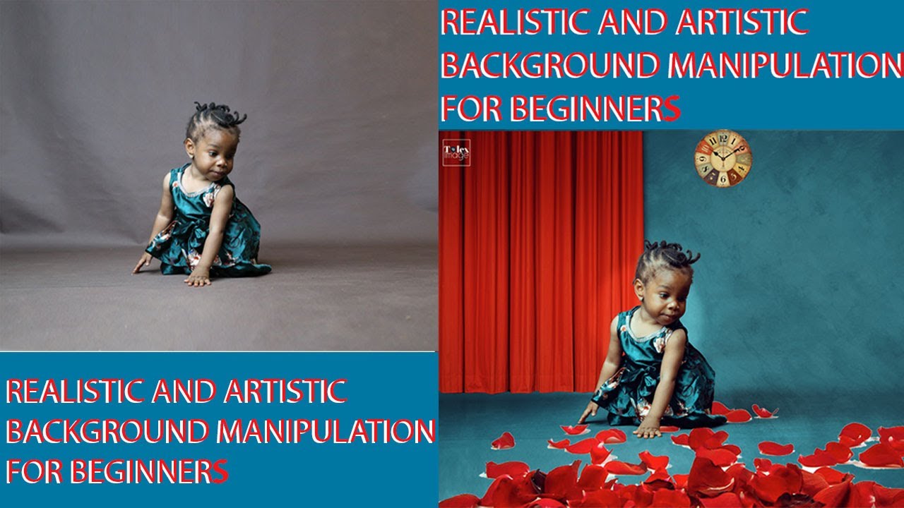 simple artistic background manipulation for beginners - YouTube