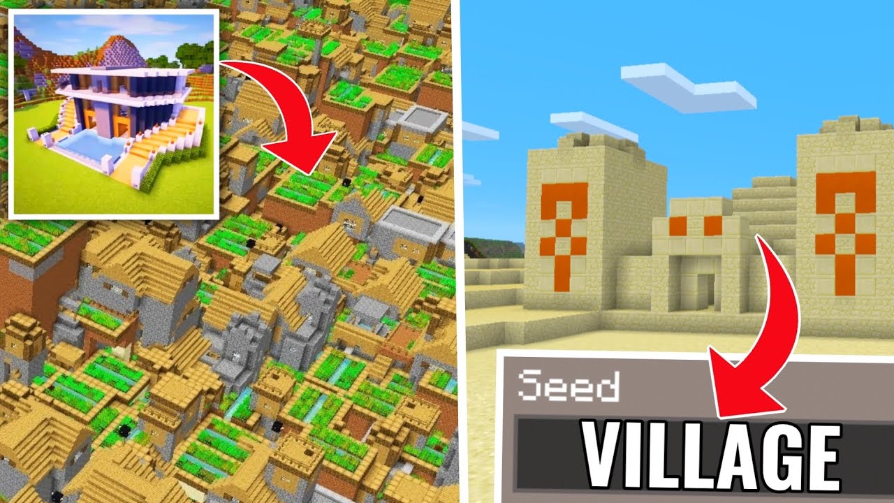 BEST VILLAGE SEED in Craft World Master Block Game (Village & Desert ...
