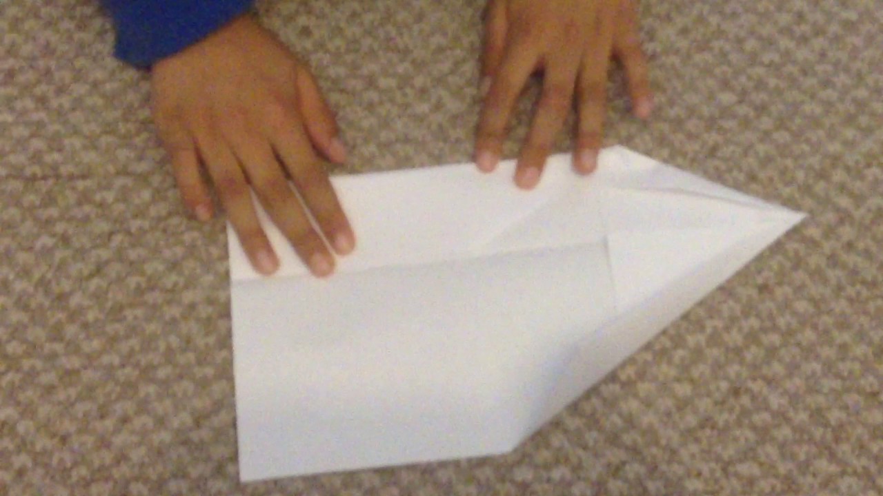 Tutorial ~ How to make a sporty paper plane - YouTube