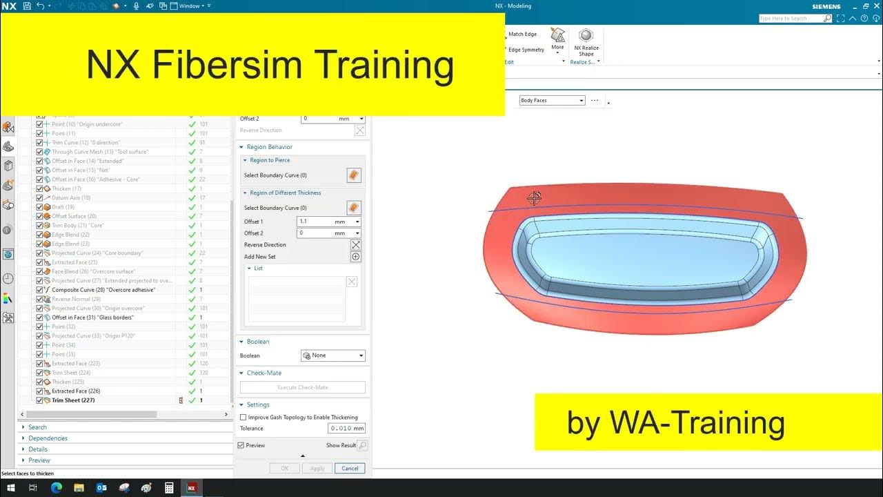 NX Fibersim Training Preview - YouTube
