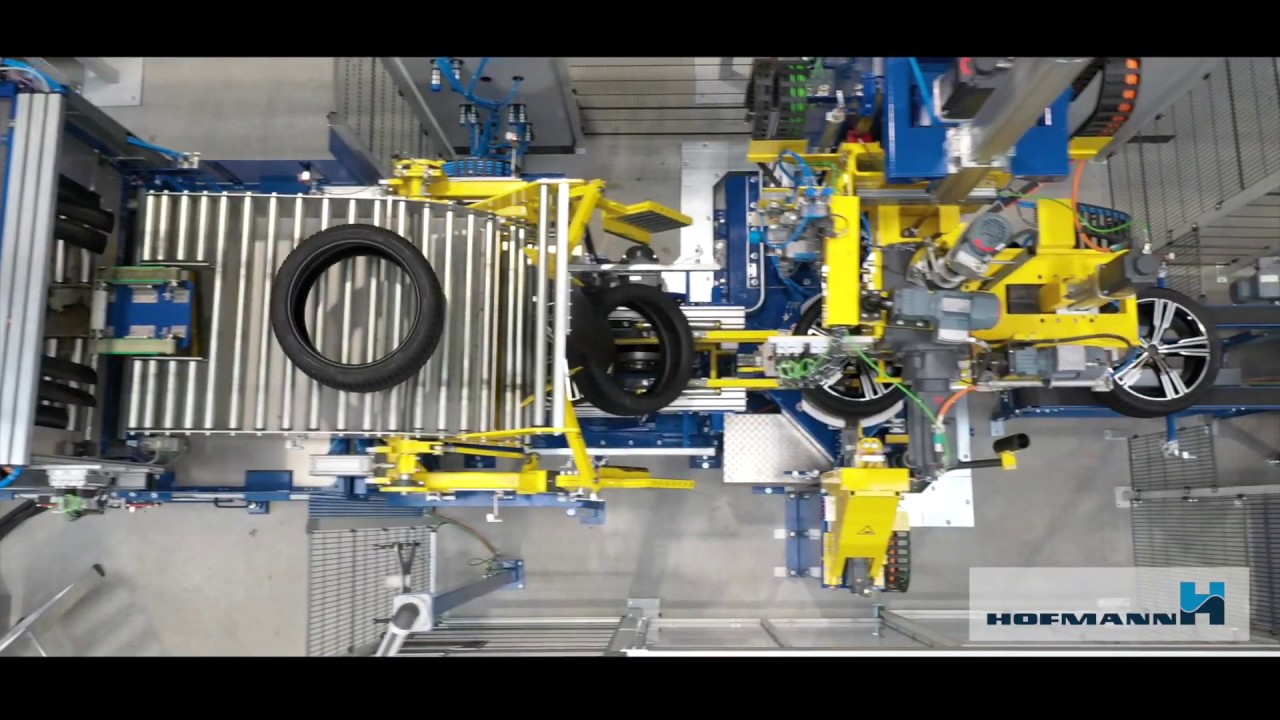 Hofmann Wheel Assembly Line - YouTube