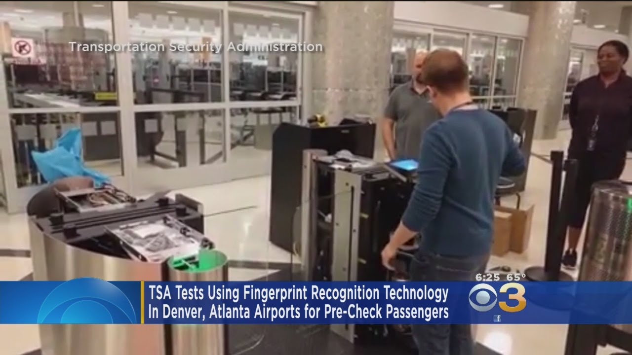 TSA Testing Fingerprint Recognition Technology - YouTube