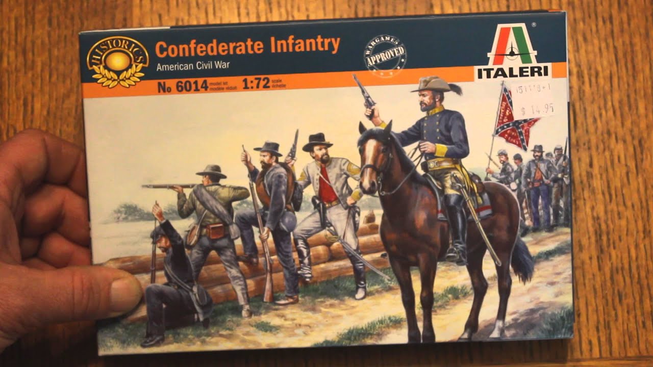 ITALERI - CONFEDERATE INFANTRY - Models - YouTube