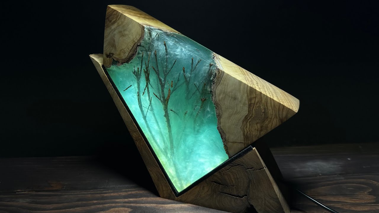 Making Mysterious Tree Epoxy Resin Lamp - YouTube